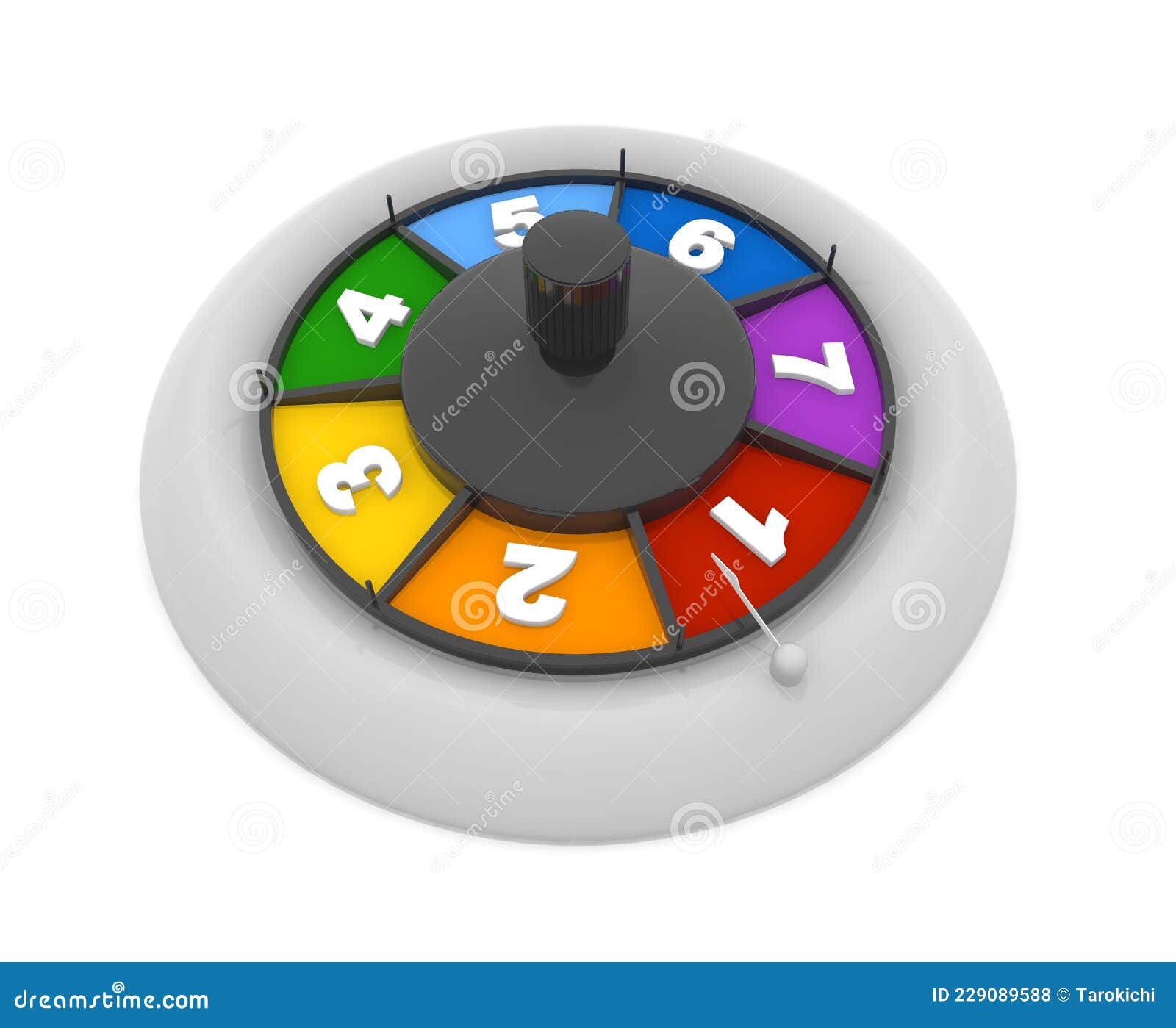 Colorful Roulette. Roulette Used in Board Games Stock Illustration ...