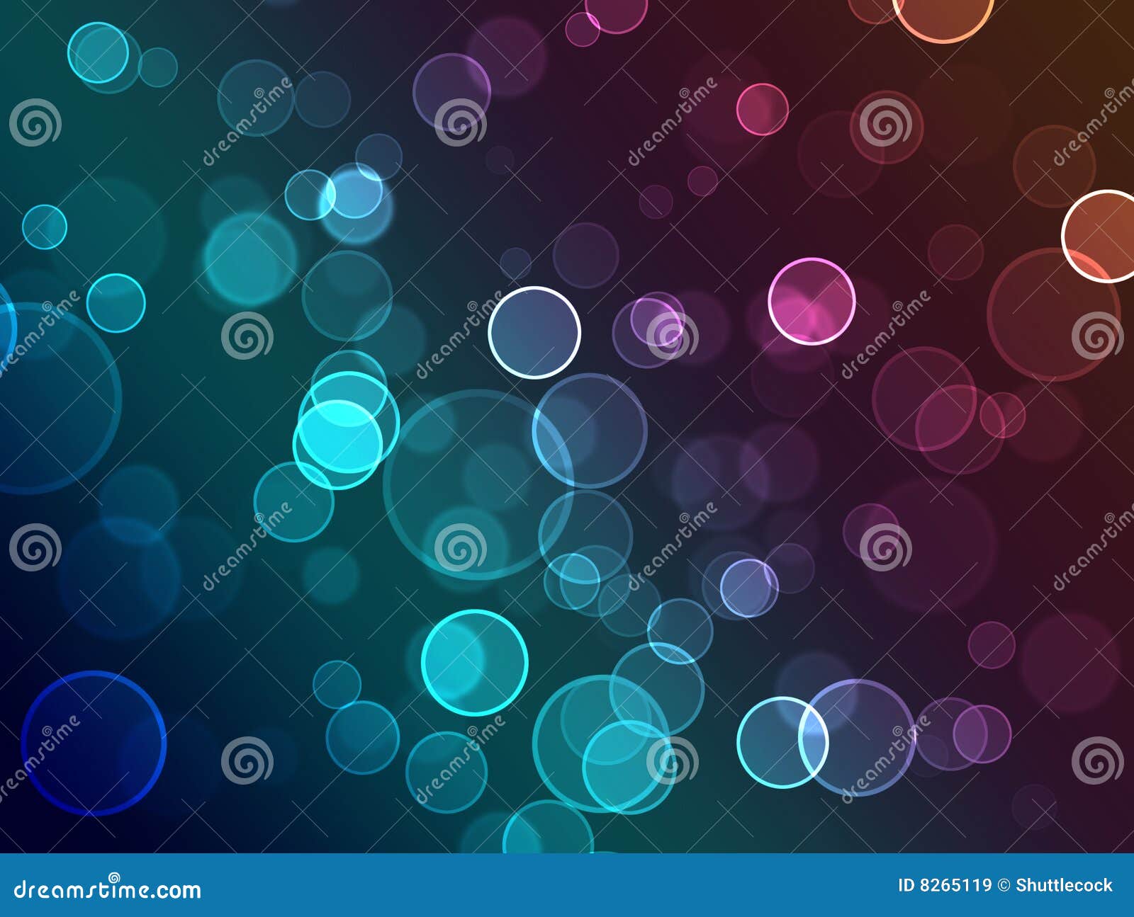 Colorful Round Abstract Circles Background Stock Illustration ...