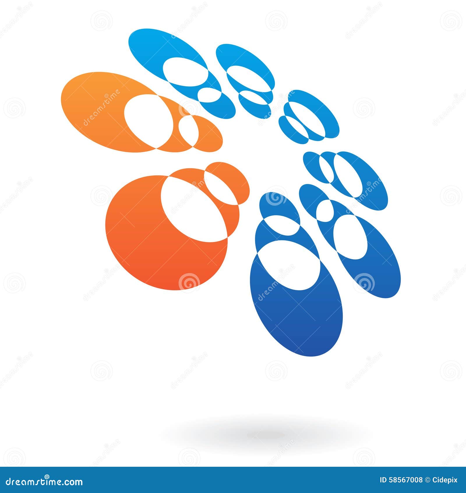 Colorful Round Abstract Icon Stock Vector - Illustration of company ...