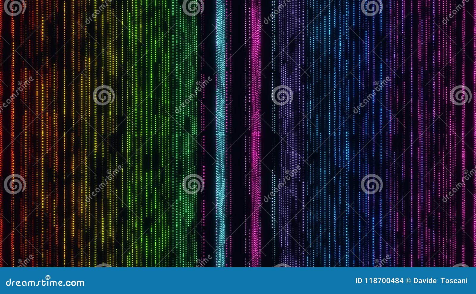 Colorful Round Circular Matrix GridLines VJ Loop Motion Background ...