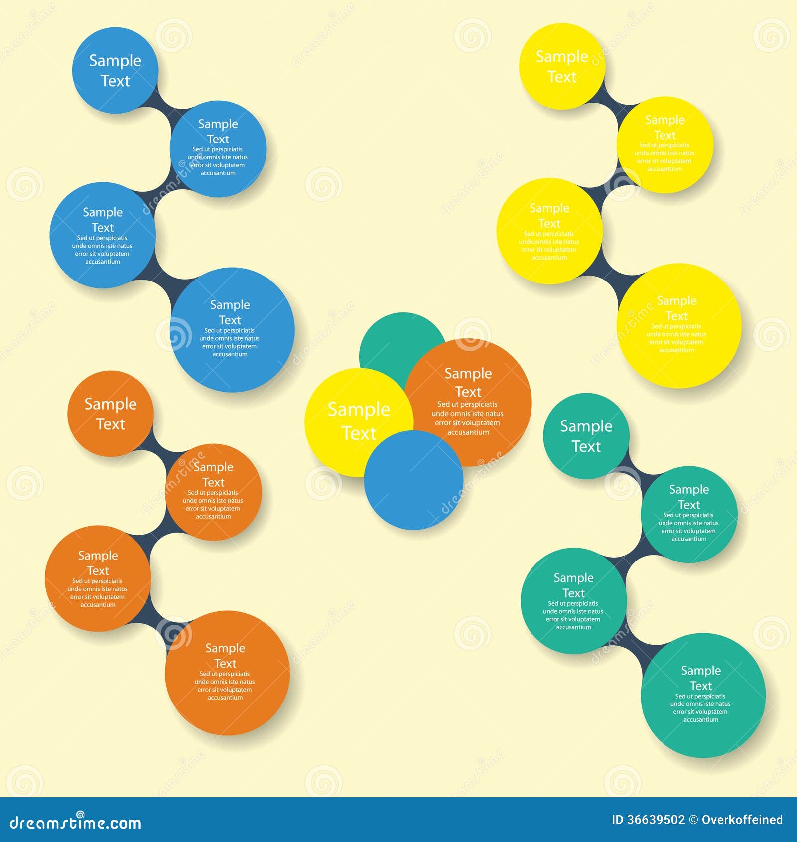 Colorful Round Diagram Infographics Stock Vector - Illustration of ...