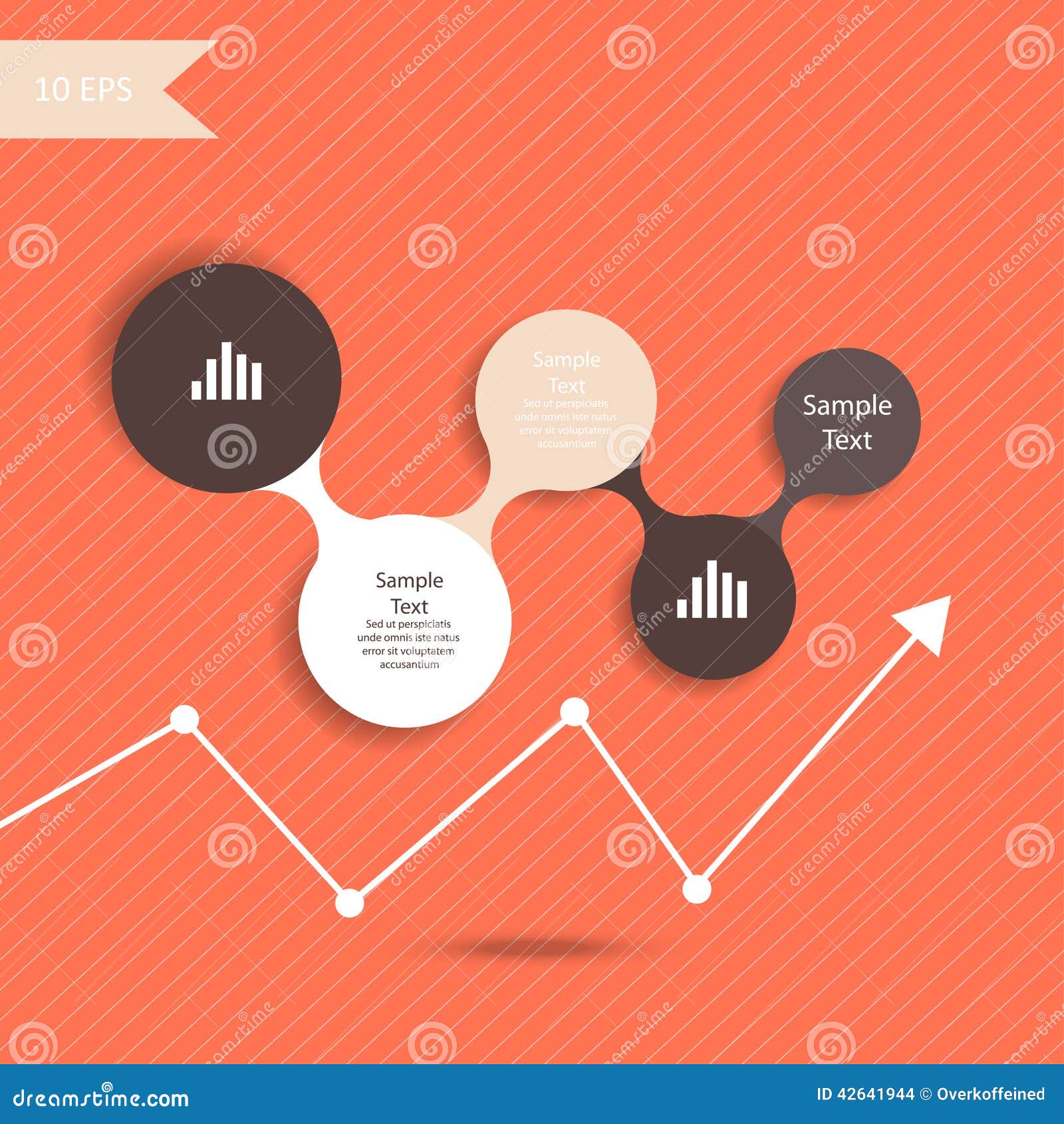 Colorful Round Diagram Metaball Infographics Stock Vector ...
