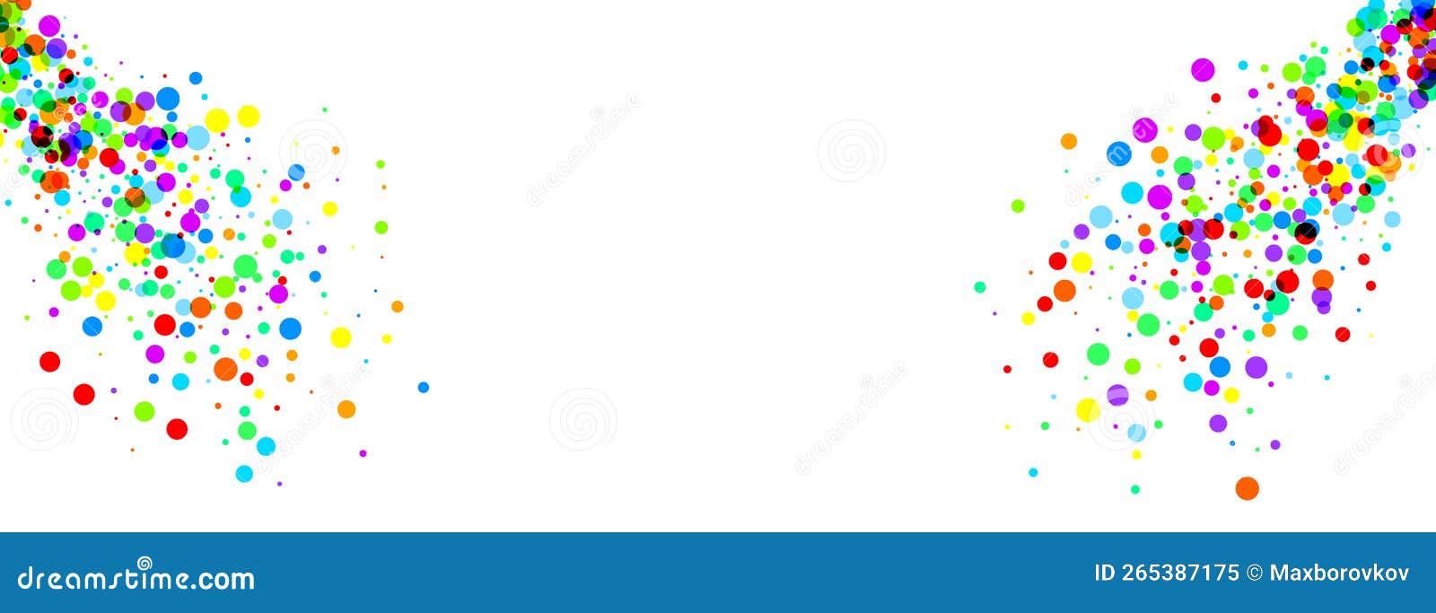 Colorful Round Dots Exploding Confetti Background Stock Vector ...