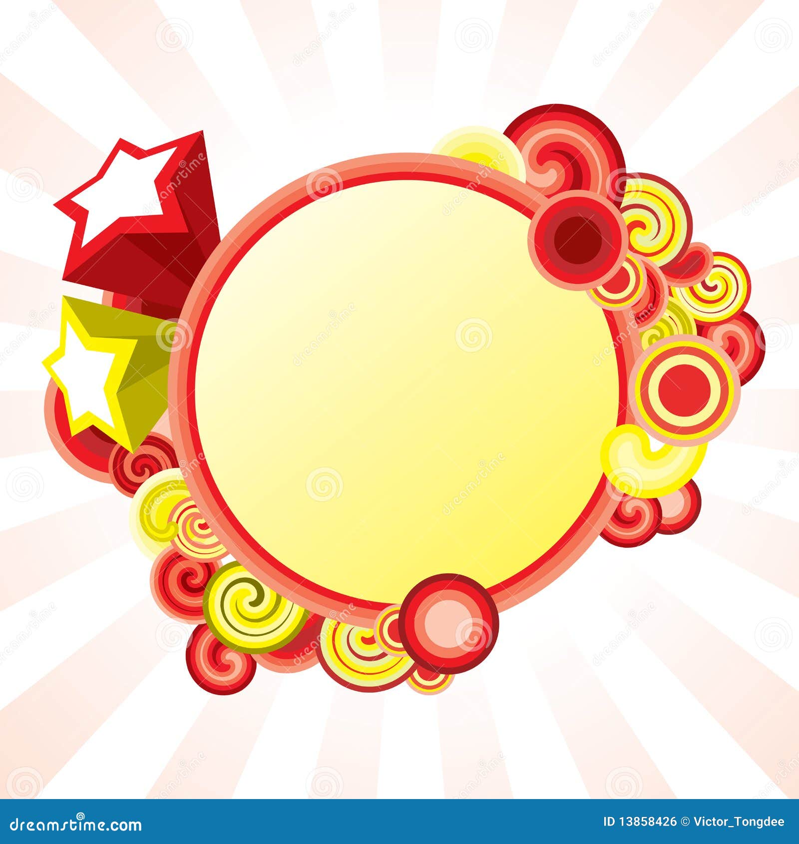 Colorful_round_frame stock vector. Illustration of banner - 13858426