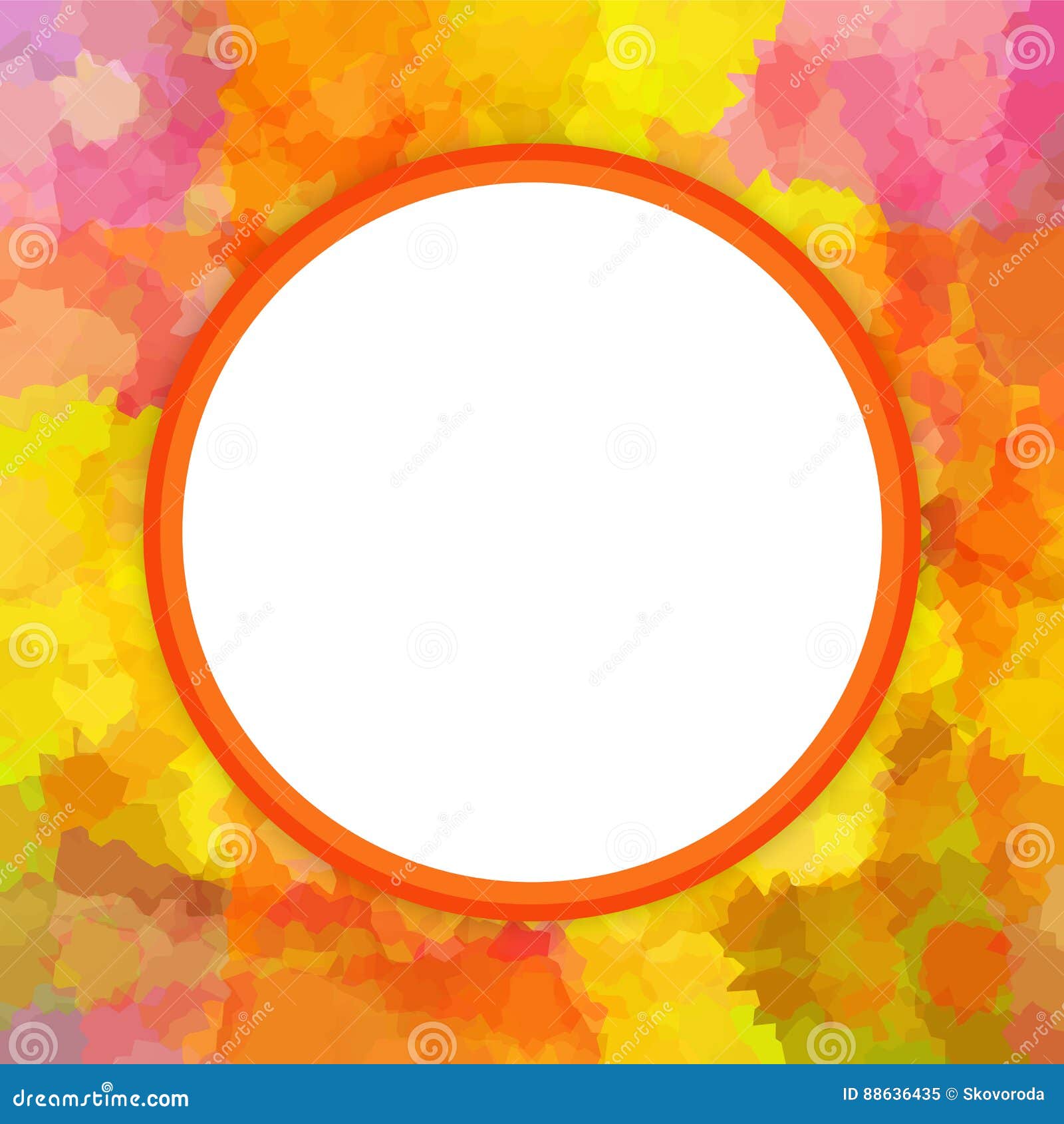Colorful round frame stock illustration. Illustration of artistic ...