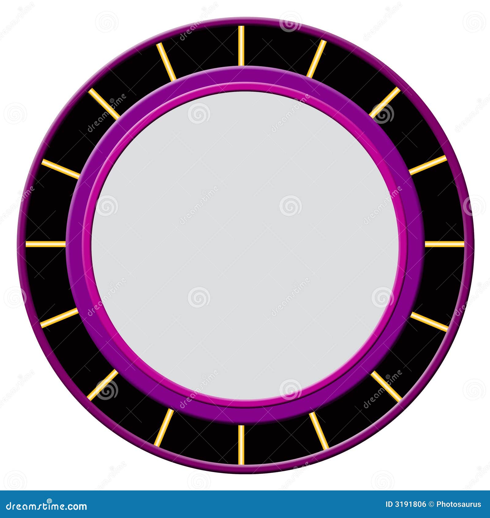Colorful Round Plastic Frame Stock Illustration - Illustration of ...