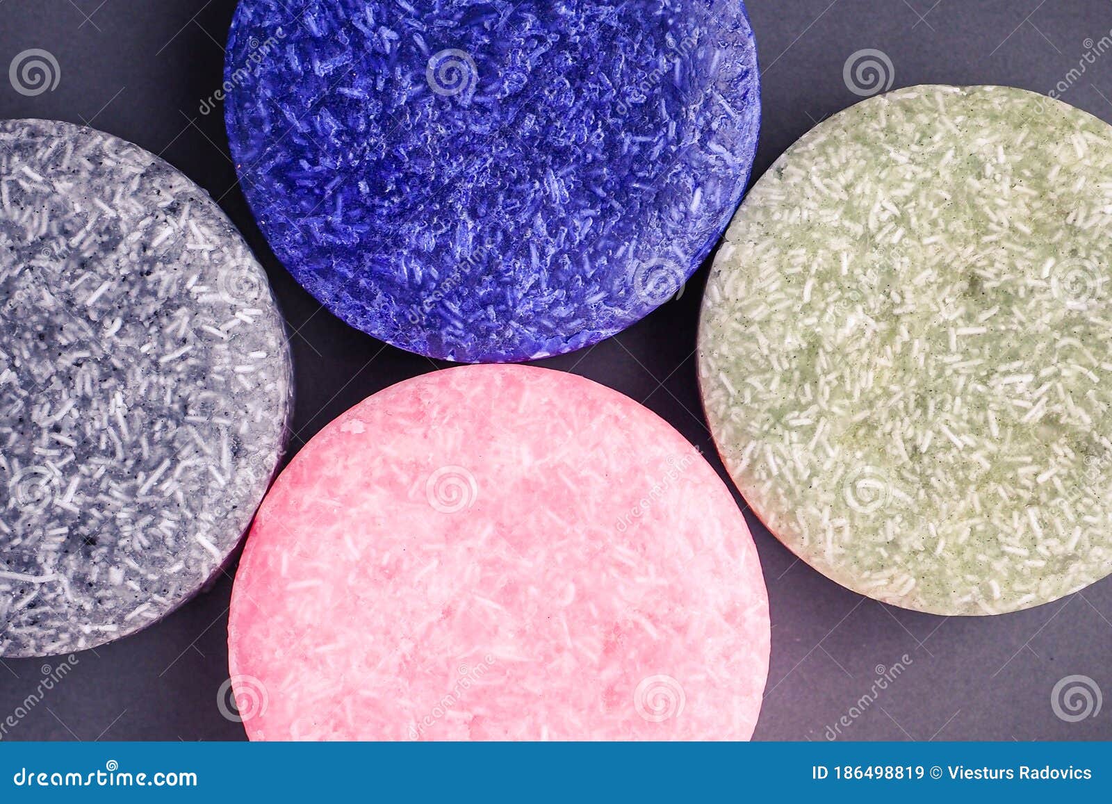 Colorful Round Solid Shampoo Bars, Zero Waste Stock Image - Image of ...