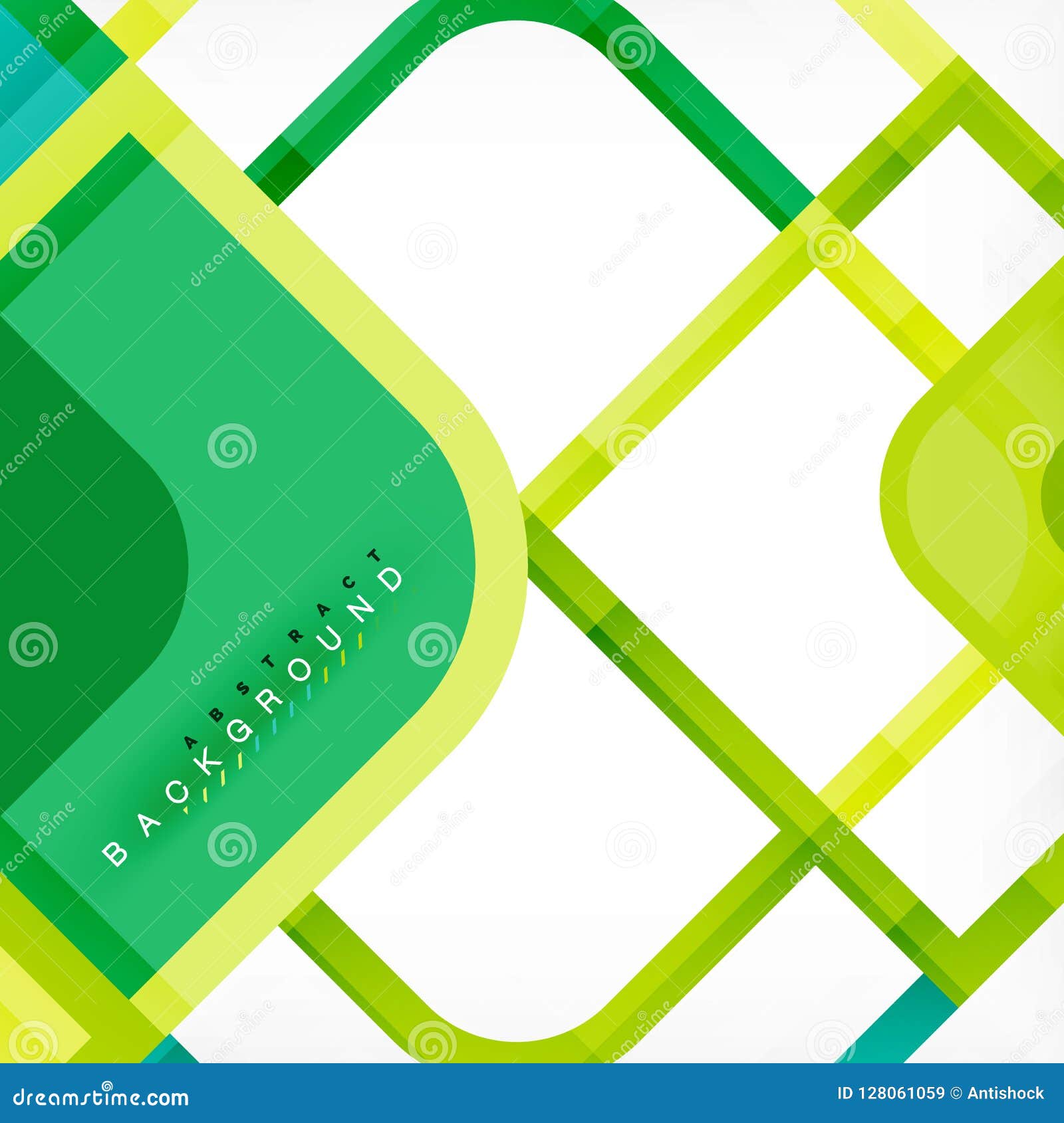 Colorful Round Squares Modern Geometric Background Stock Vector ...