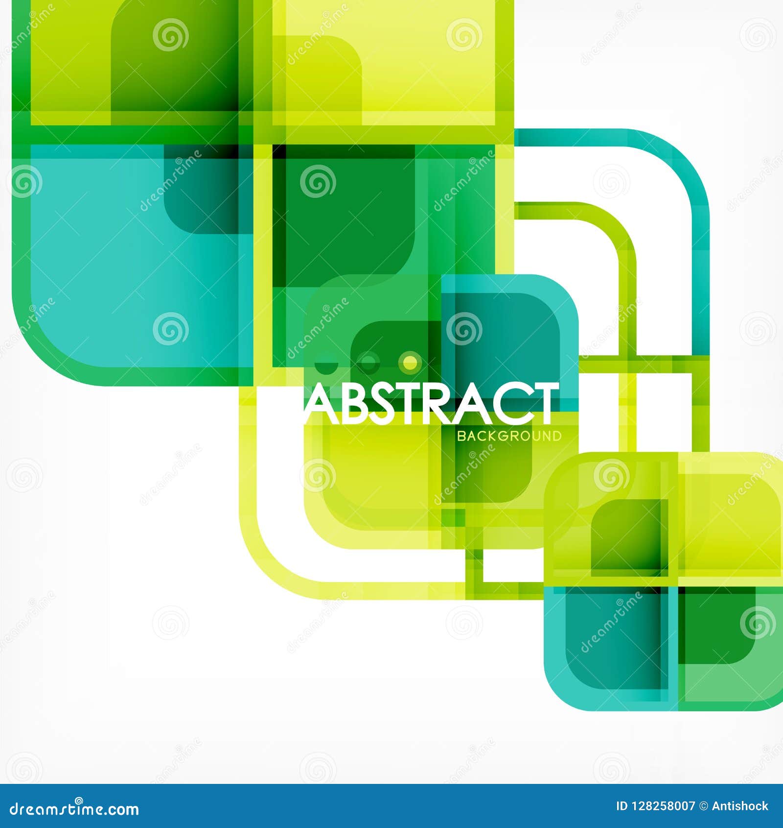 Colorful Round Squares Modern Geometric Background Stock Vector ...