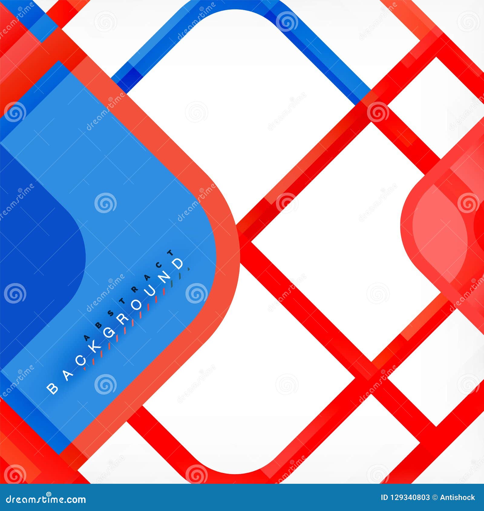 Colorful Round Squares Modern Geometric Background Stock Vector ...