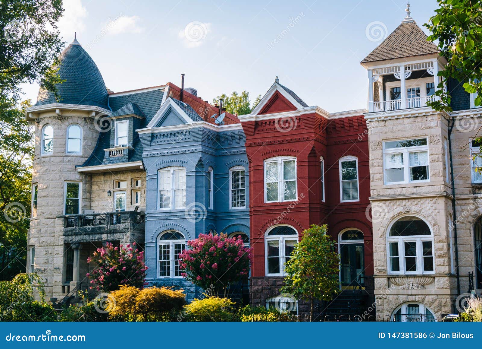 Colorful Row Houses in Capitol Hill, Washington, DC Editorial Photo ... Colorful Row Houses in Capitol Hill, Washington, DC Editorial Photo ...