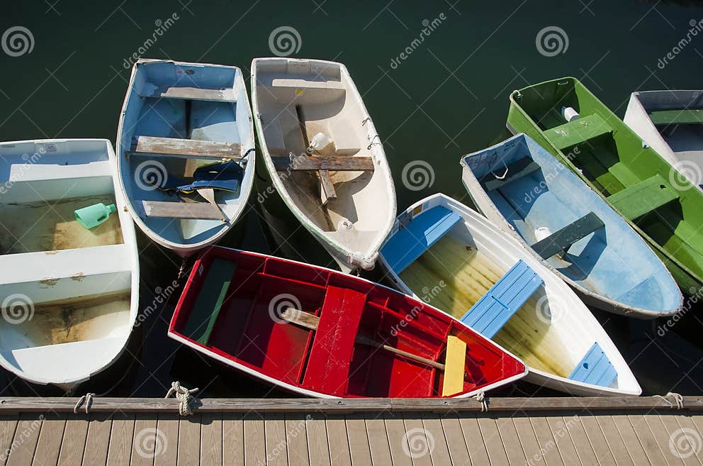 Colorful rowboats stock photo. Image of tranquility, idyllic - 15618088