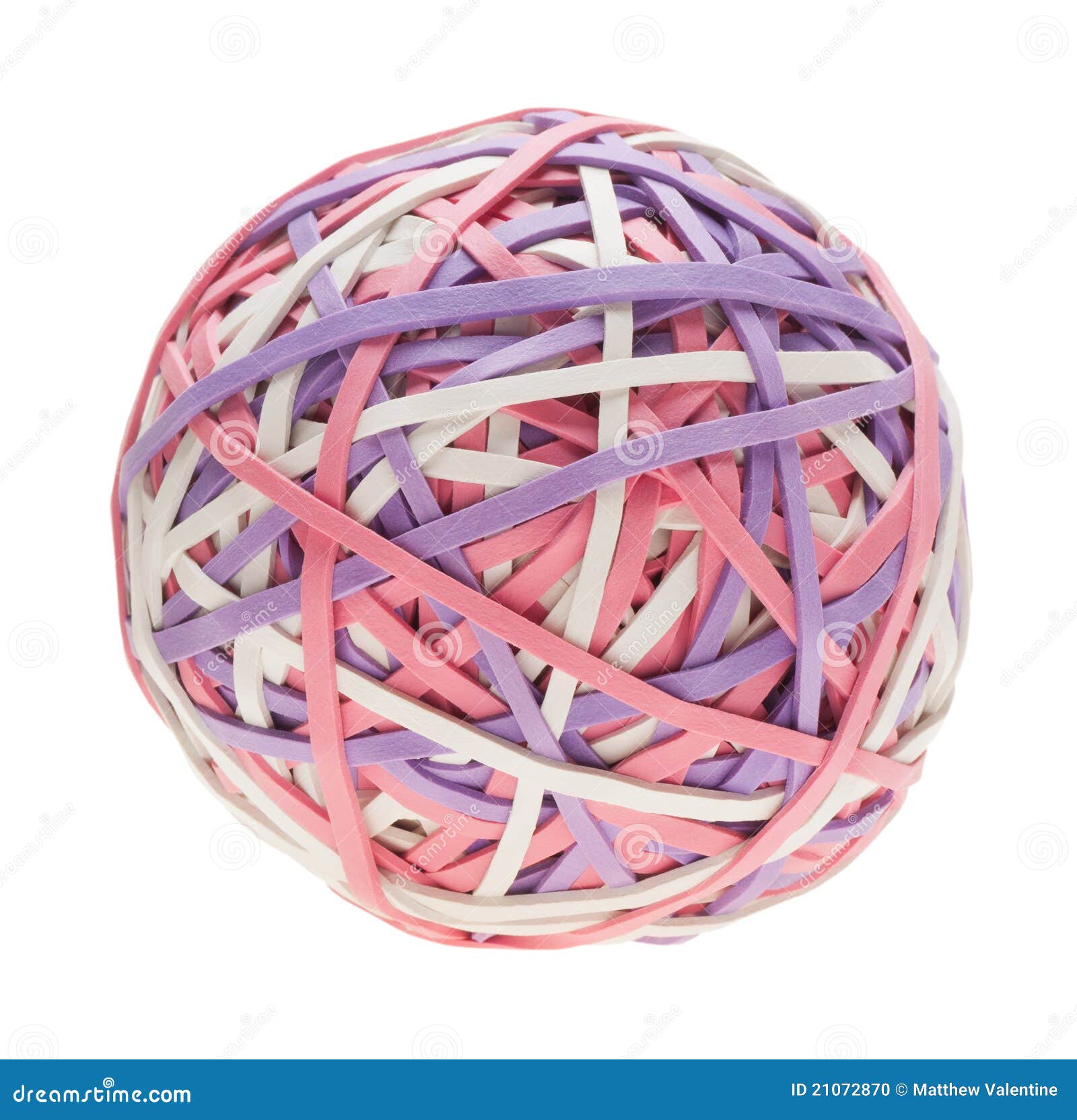 A Colorful Rubber Band Ball Stock Photo - Image of purple, band: 21072870