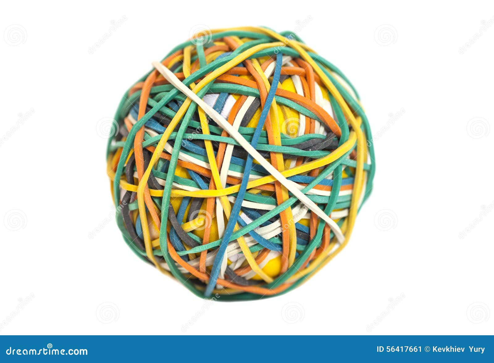 Colorful rubber band ball stock image. Image of rolled - 56417661
