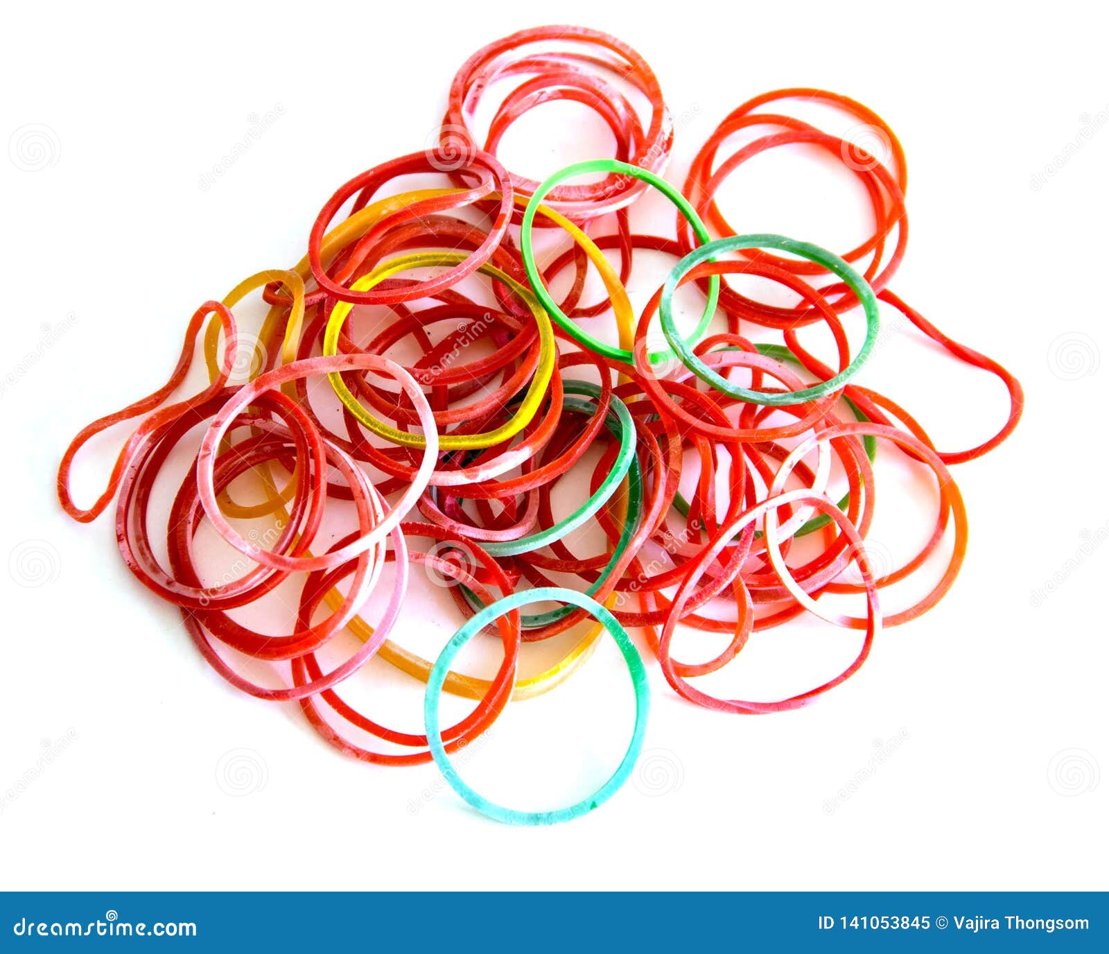 The colorful rubber bands stock image. Image of collection - 141053845