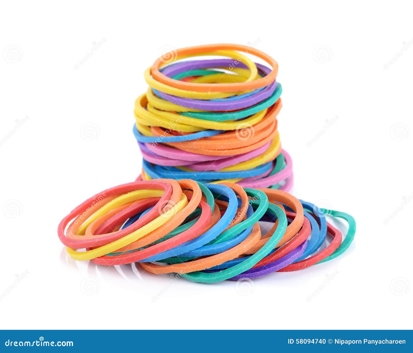 Colorful rubber bands stock photo. Image of band, bundle - 58094740