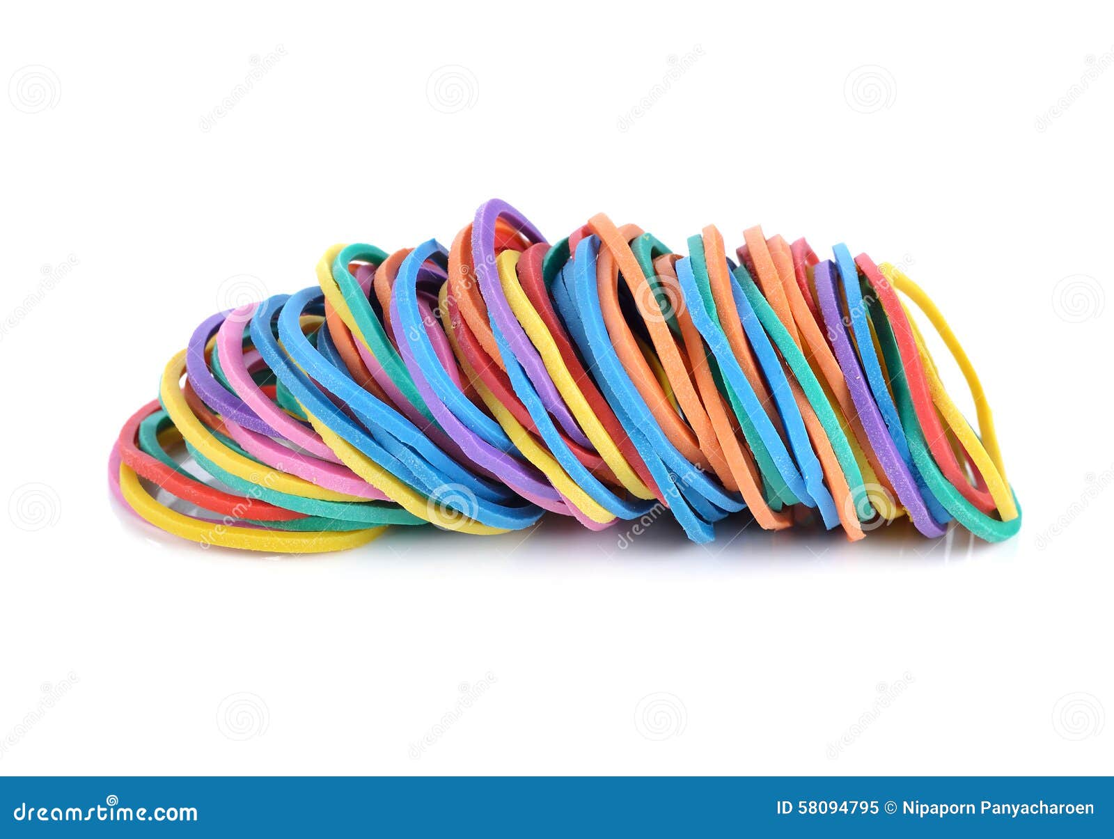 Colorful rubber bands stock image. Image of colors, flexibility - 58094795