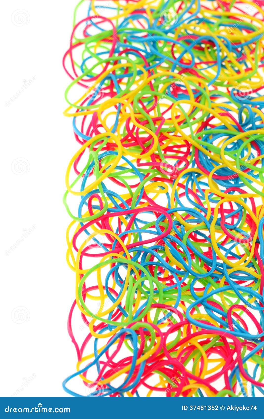 Colorful rubber bands stock photo. Image of elastic, color - 37481352