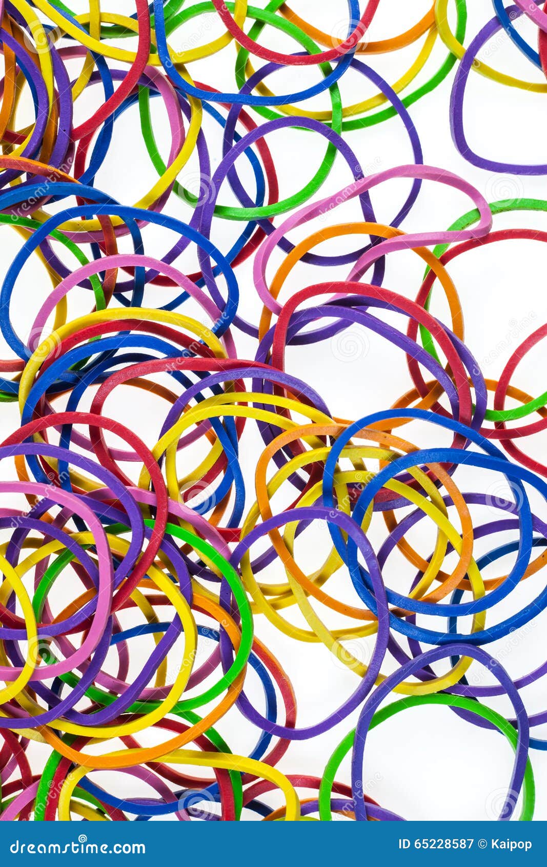 Colorful rubber bands stock image. Image of band, circle - 65228587