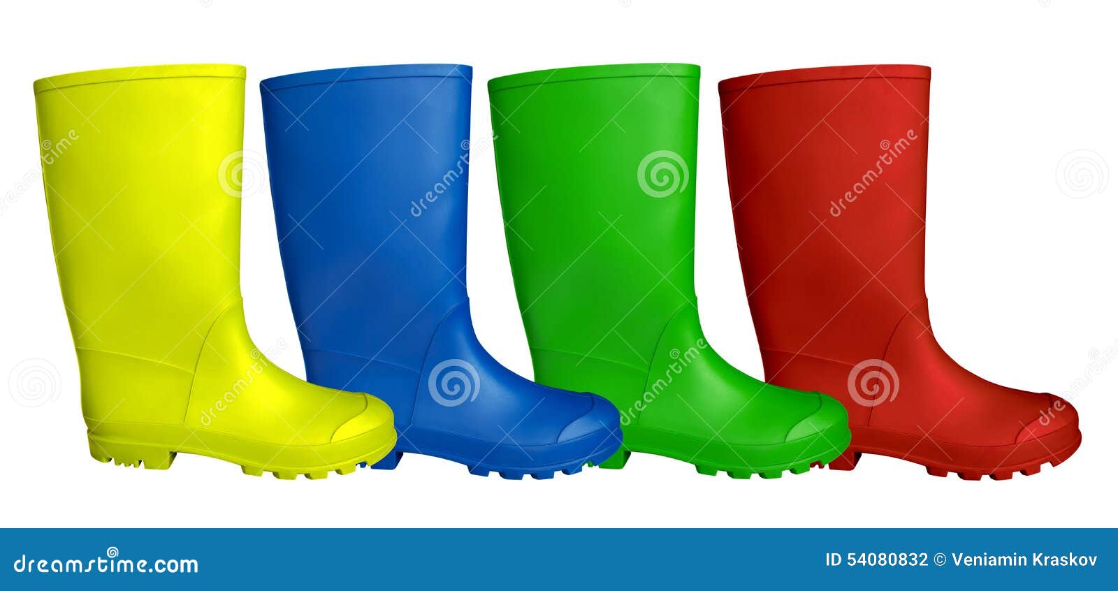 Colorful Rubber Boots stock photo. Image of green, gardening - 54080832