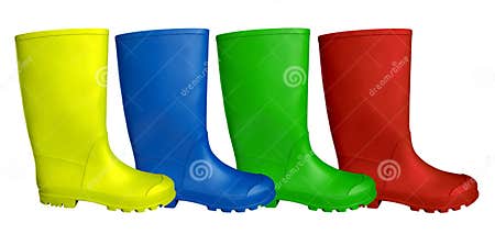 Colorful Rubber Boots stock photo. Image of green, gardening - 54080832