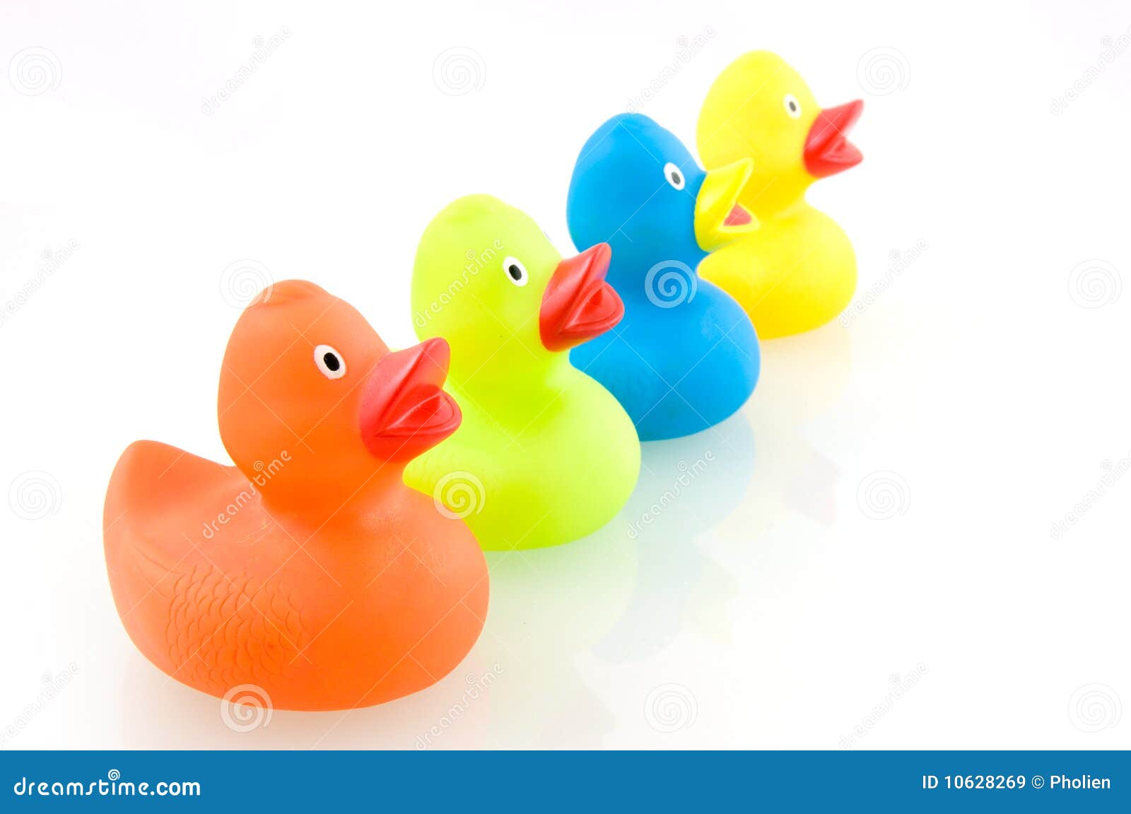 Colorful rubber ducks stock image. Image of positive - 10628269