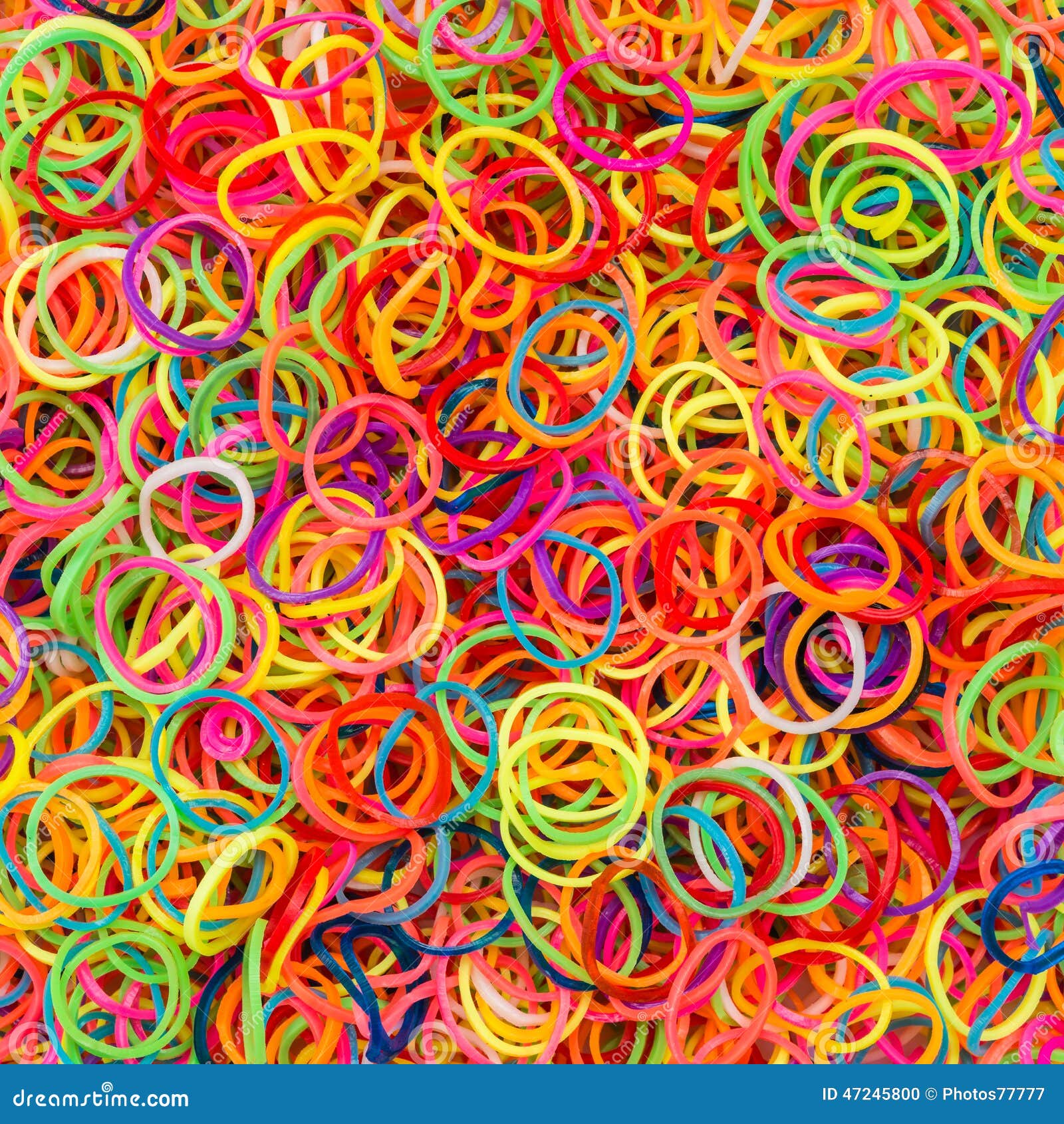 Colorful Rubber Elastic Band Stock Photo - Image of texture, elastic ...
