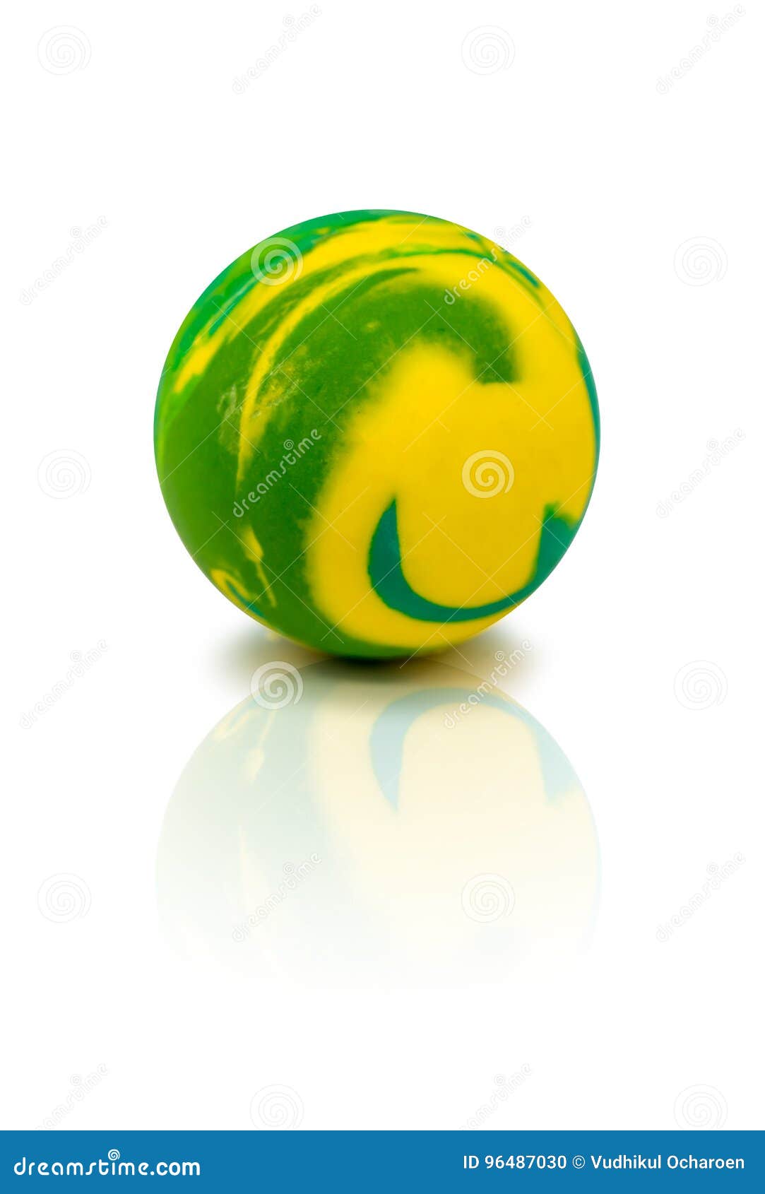 Marble Ball Rolling Down Along The Wooden Rail Magnetically Attached To ...