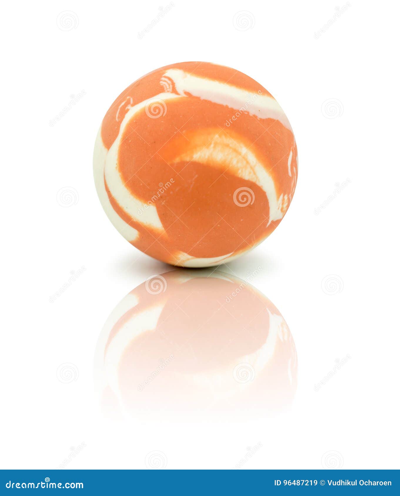 Marble Ball Rolling Down Along The Wooden Rail Magnetically Attached To ...