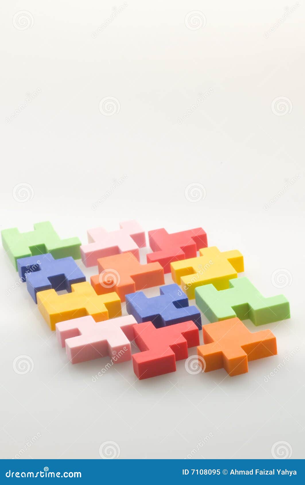 Colorful rubber puzzle. stock image. Image of colored - 7108095