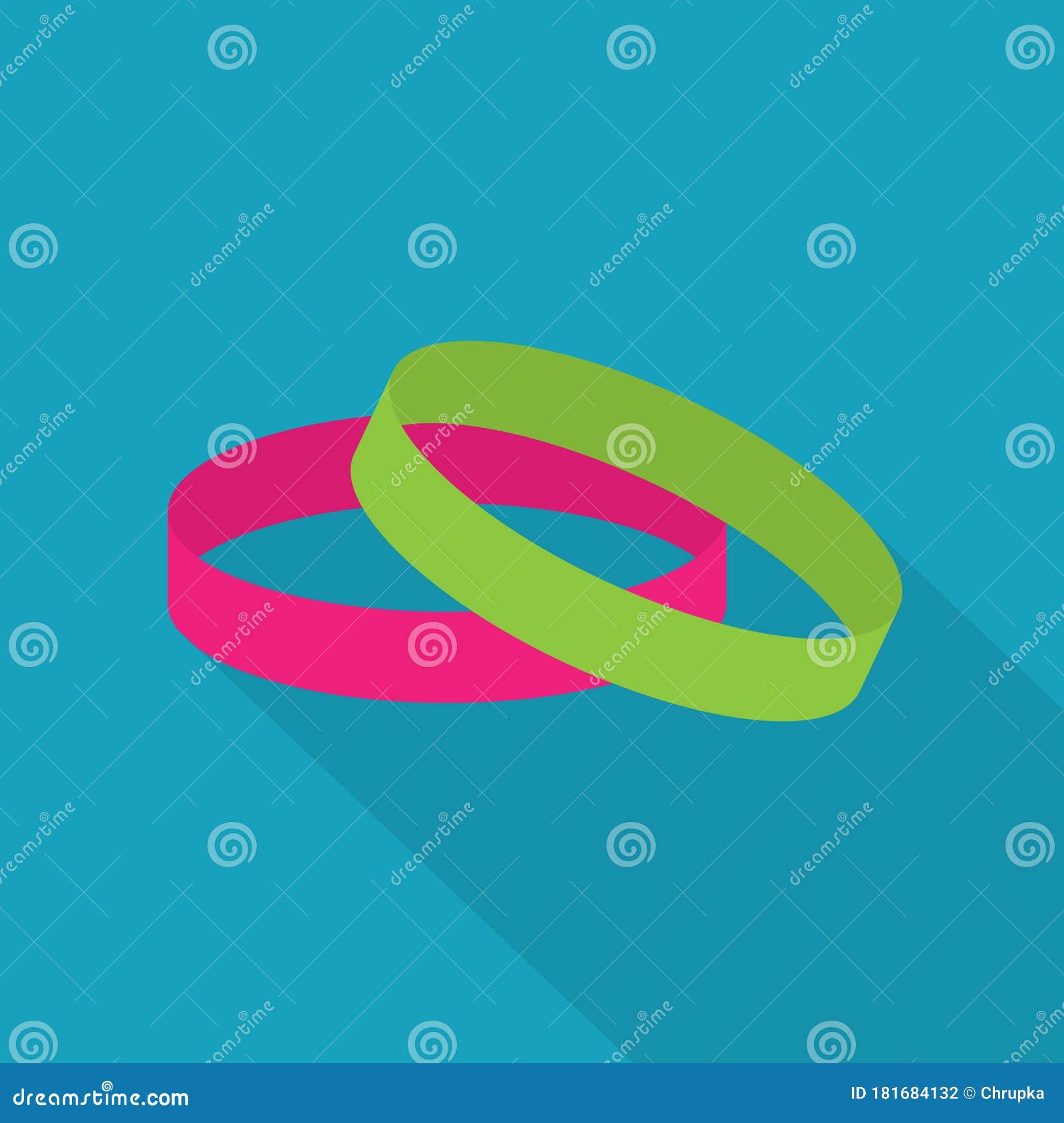 Colorful rubber wristbands stock vector. Illustration of fashionable ...