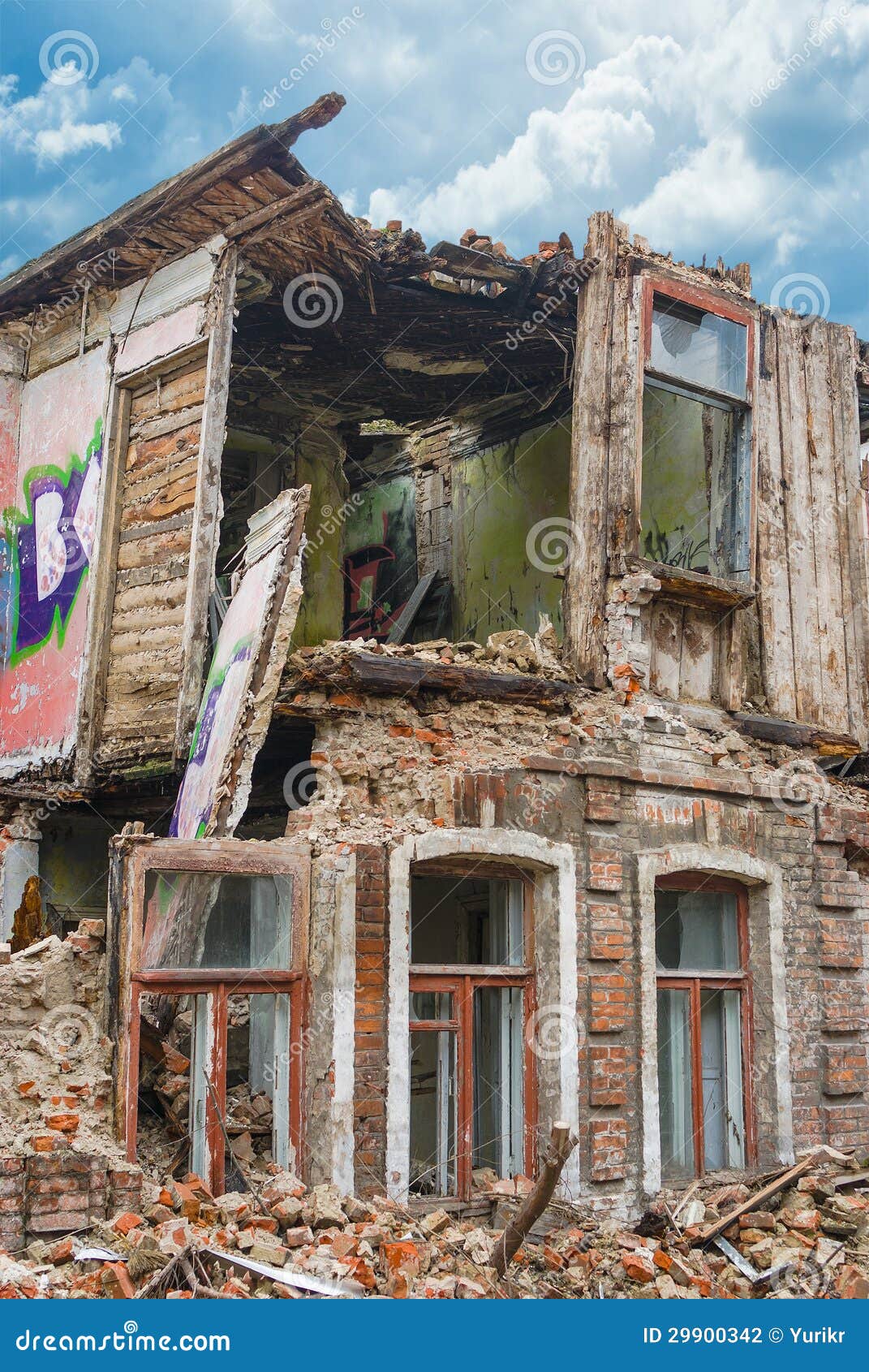 Desolate Ancient Residence. Stock Photo - Image of home, vertical: 29900342