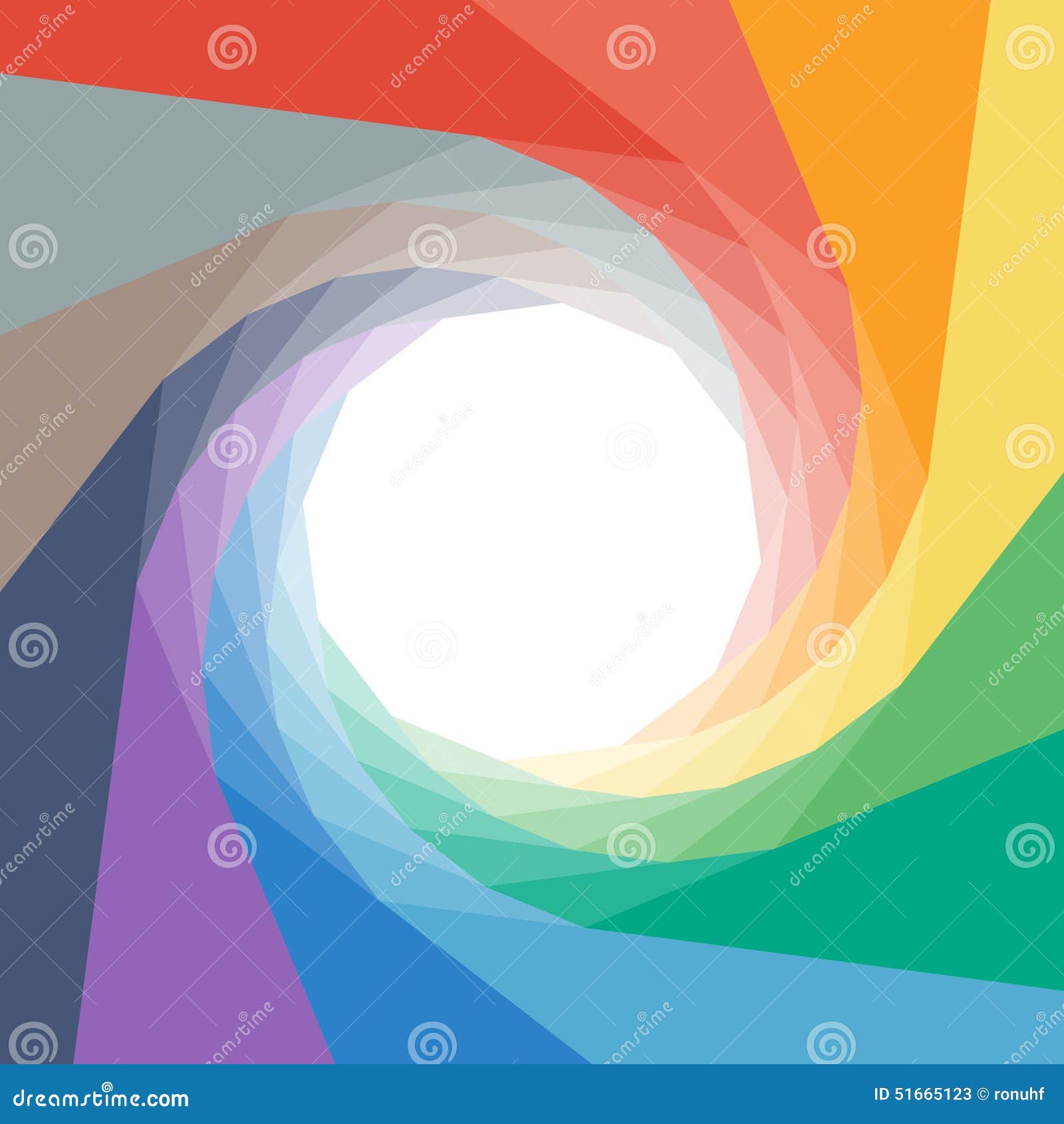 Colorful Rumpled Geometric Swirl Background Design Stock Vector ...