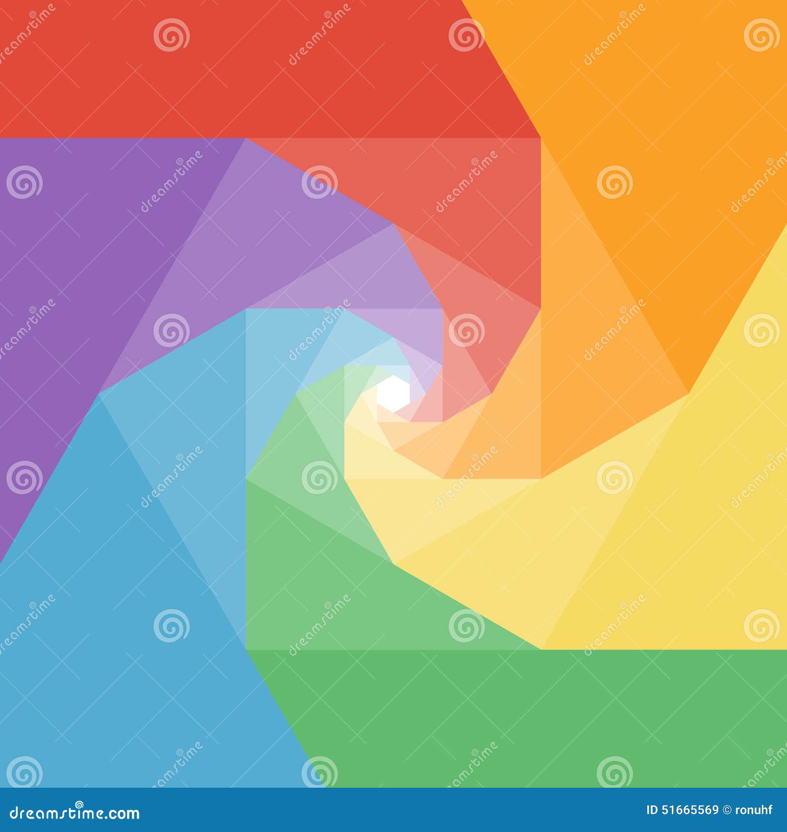 Colorful Rumpled Geometric Swirl Background Design Stock Vector ...