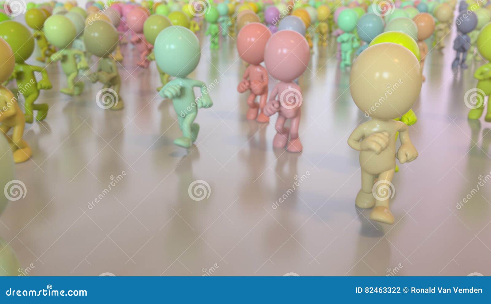 Colorful running crowd stock footage. Video of follow - 82463322