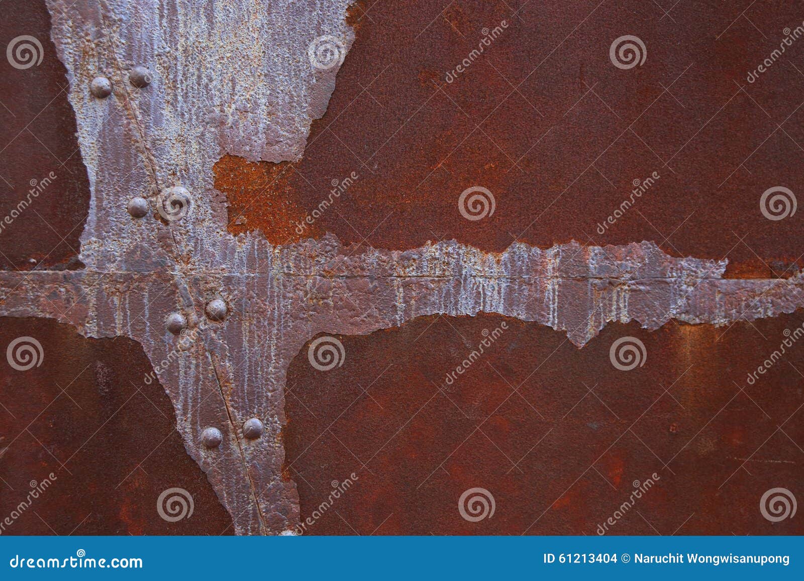 Colorful Rust on the Metal Wall Stock Photo - Image of background ...