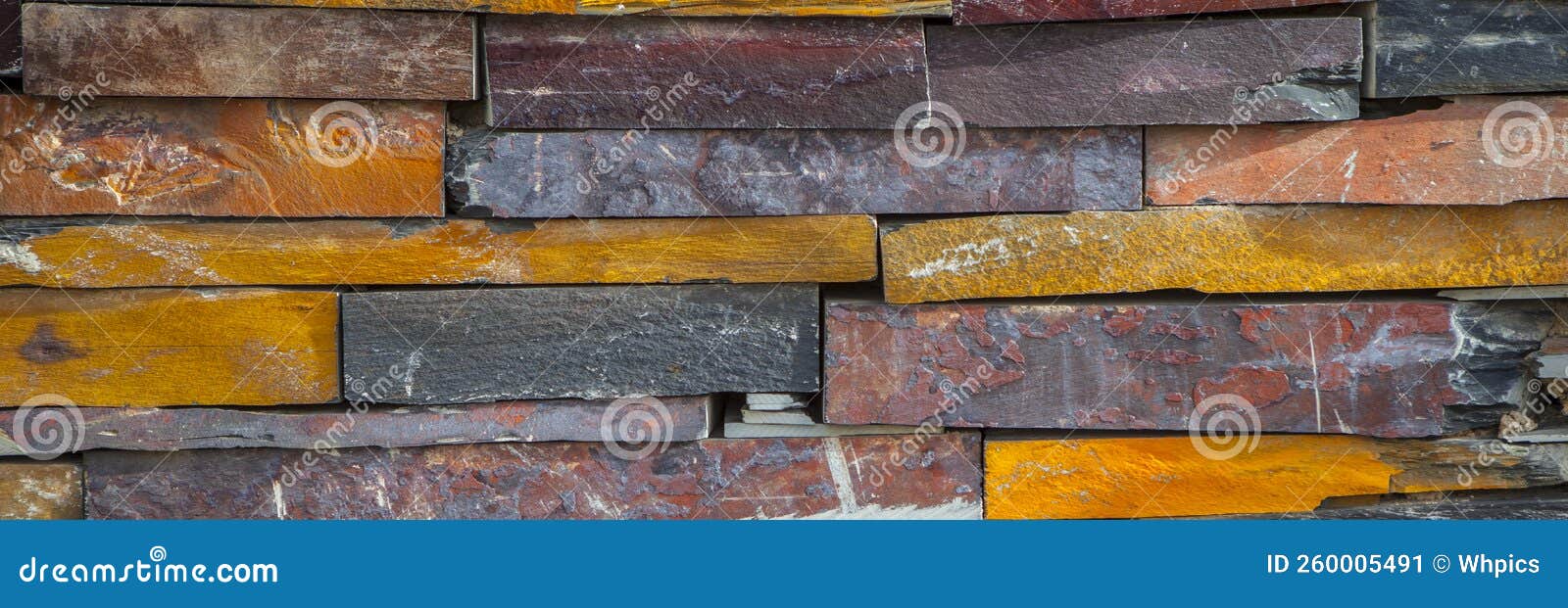 Colorful rust slate wall stock image. Image of pattern - 260005491