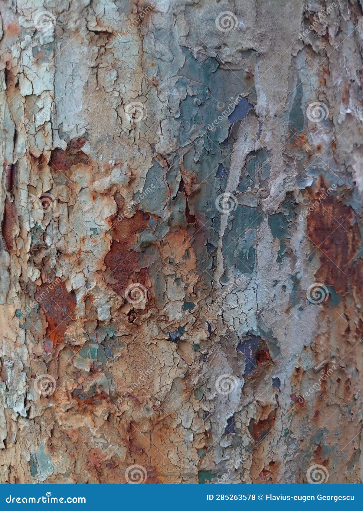 Colorful Rusty Metal Texture Centred Stock Photo - Image of metal ...