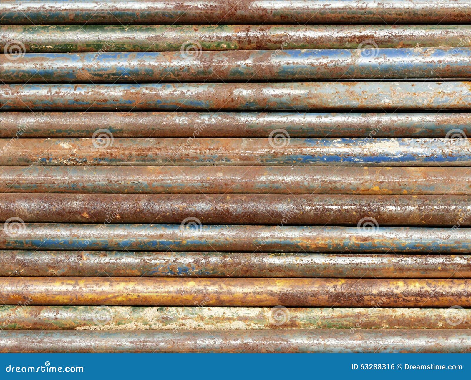 Colorful Rusty Pipes Background Stock Photo - Image of supplies, grunge ...
