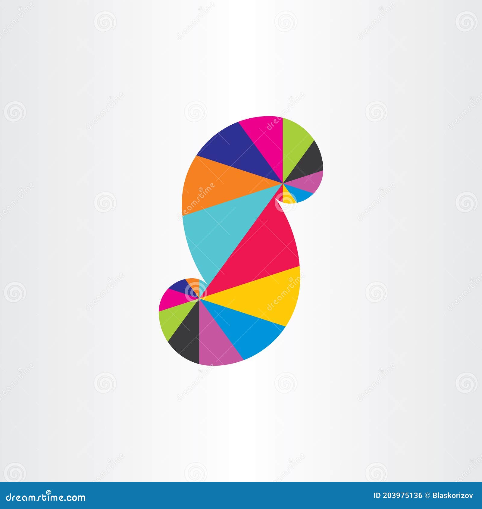 Colorful S Leter Spiral Vector Logotype Stock Vector - Illustration of ...