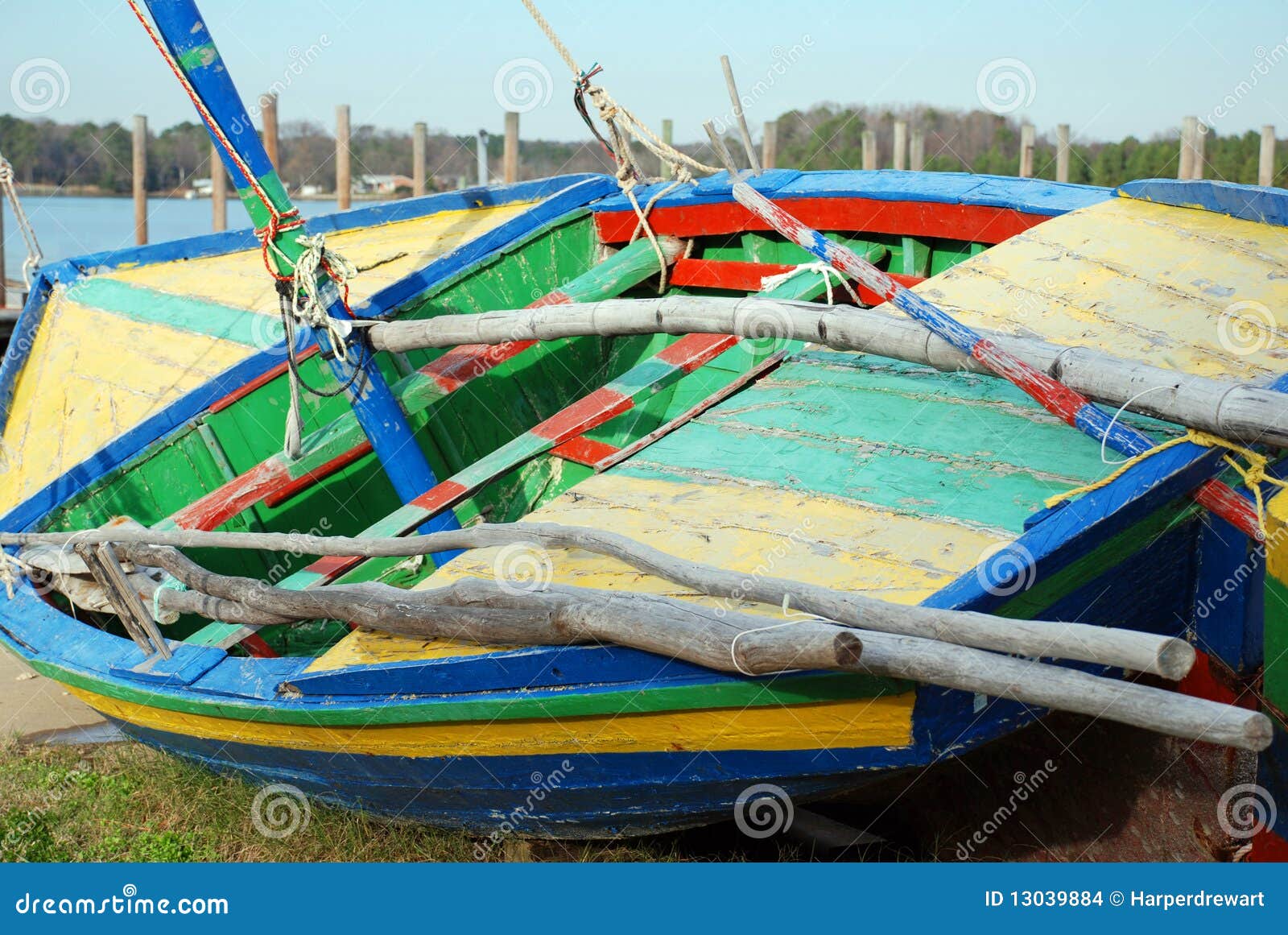 Colorful Sail Boat stock photo. Image of abandoned, resort - 13039884