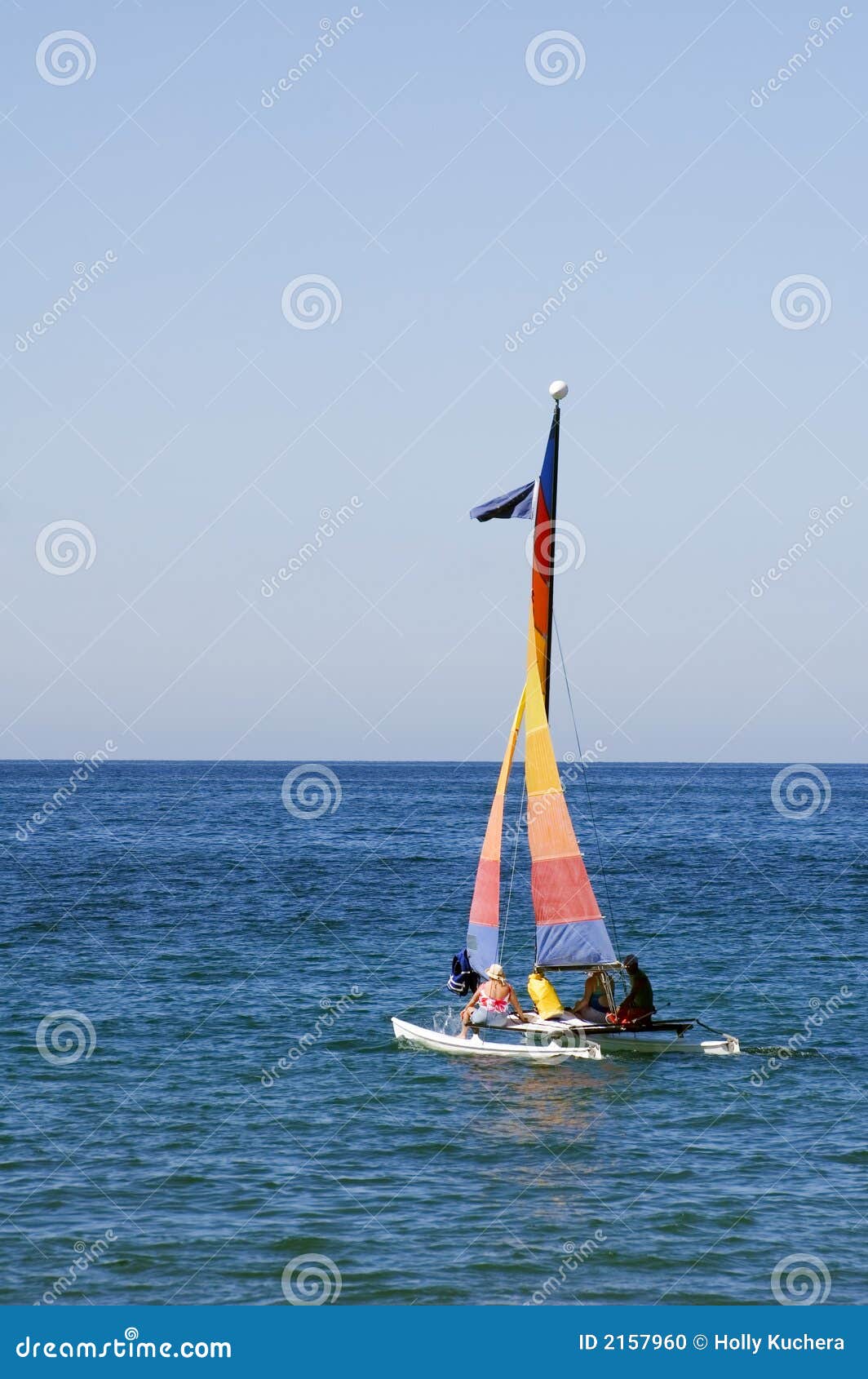 Colorful Sailboat stock photo. Image of natural, pacific - 2157960