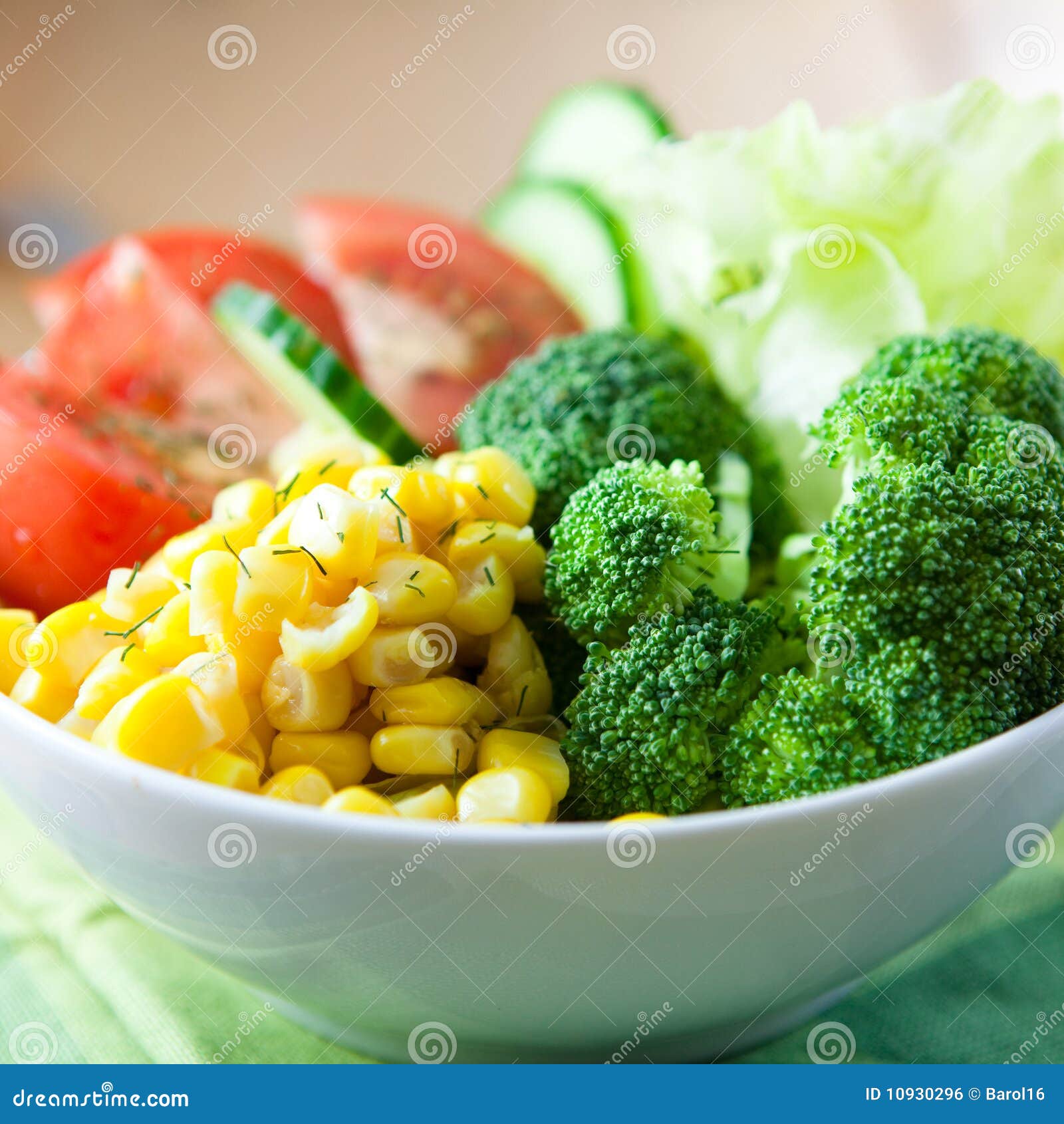 Colorful salad stock photo. Image of food, dinner, green - 10930296