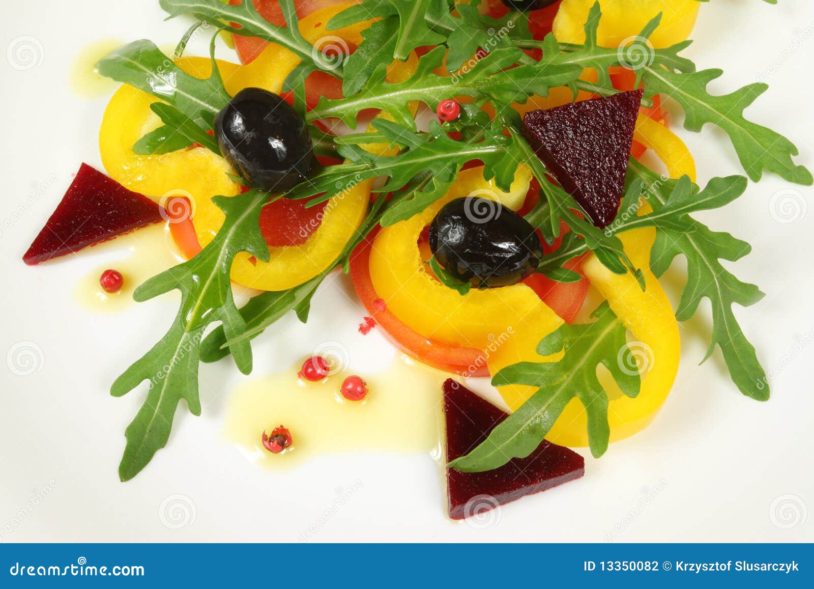 Colorful salad stock photo. Image of vegetarian, served - 13350082
