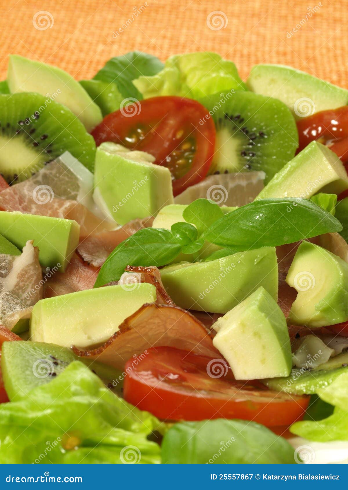 Colorful salad stock image. Image of tomato, dish, lunch - 25557867