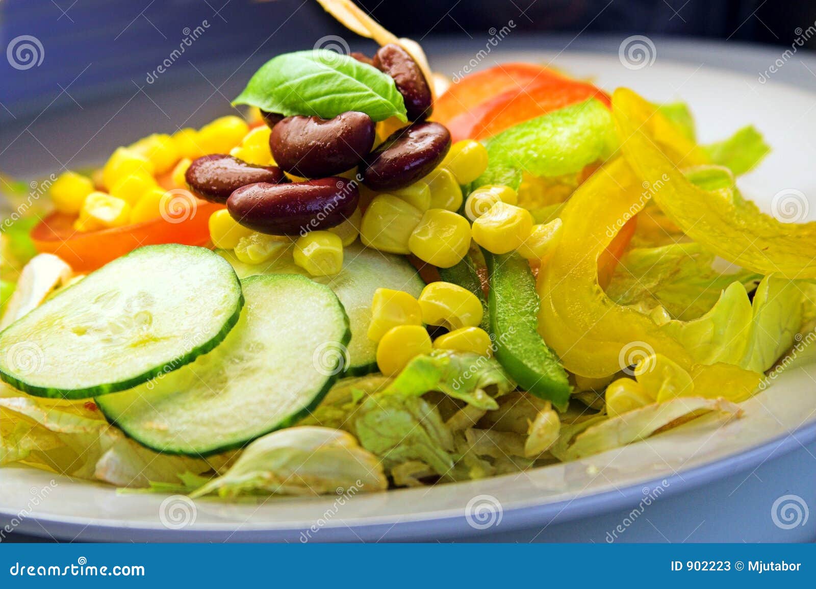 Colorful salad stock image. Image of healthy, juicy, mixed - 902223