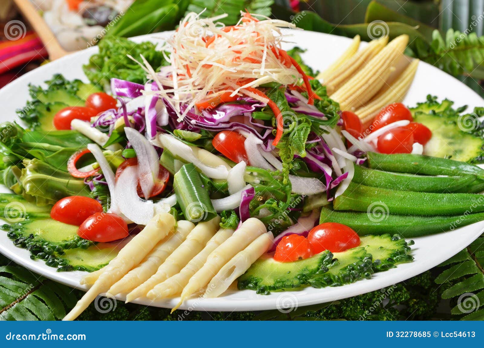 Colorful salad stock image. Image of gourmet, vegan, salad - 32278685