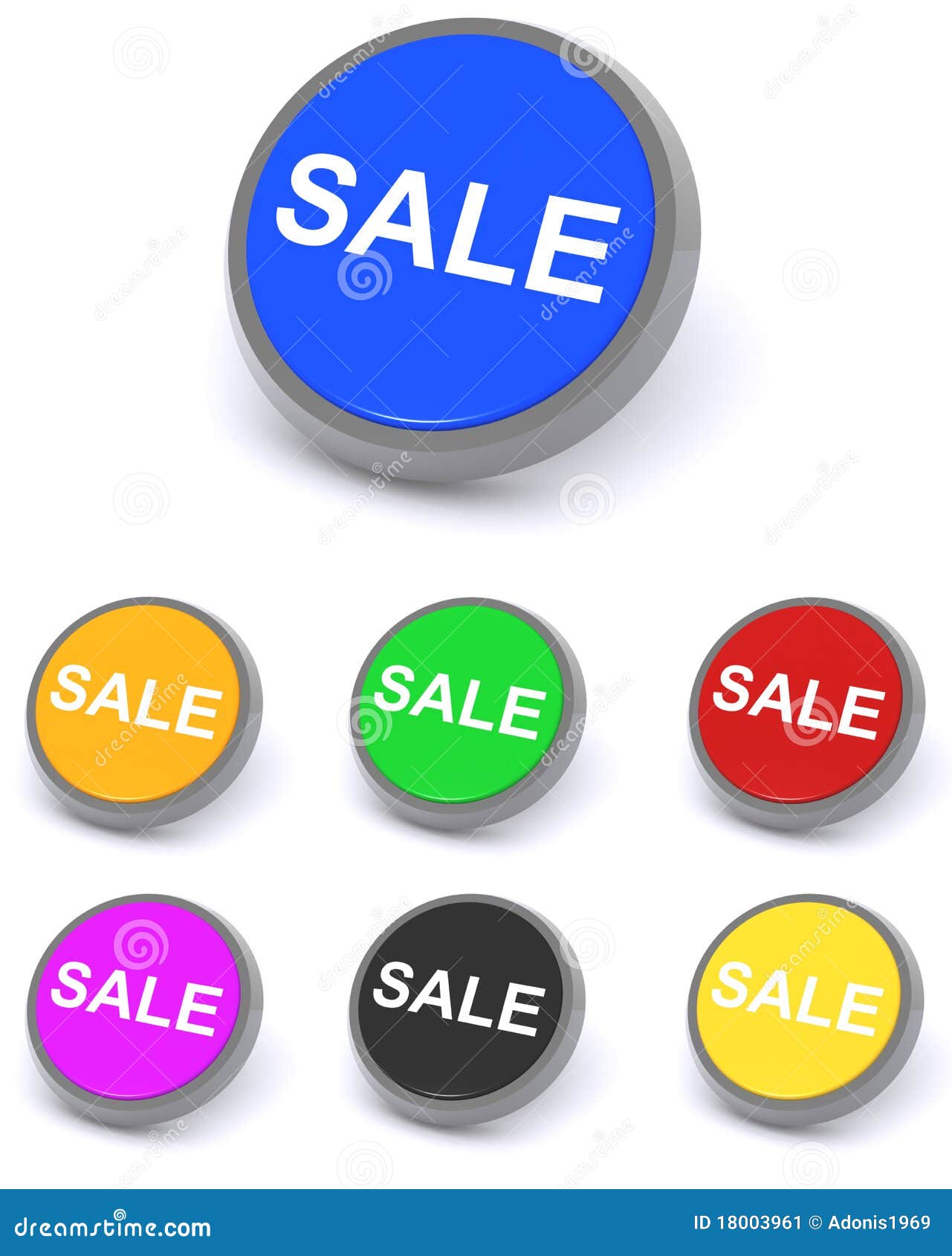 Colorful sale buttons stock illustration. Illustration of business ...