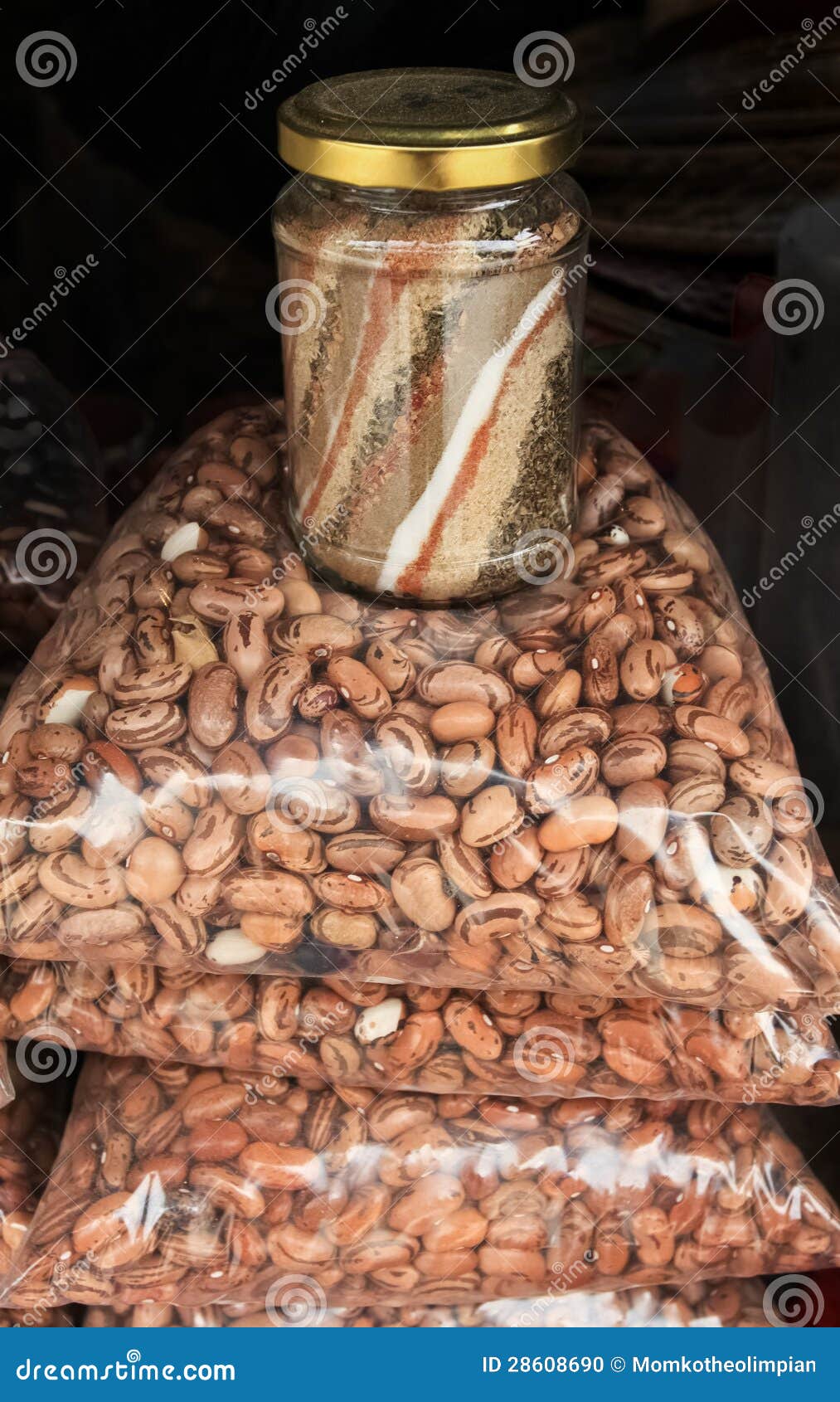Colorful salt and beans stock photo. Image of ingredients - 28608690