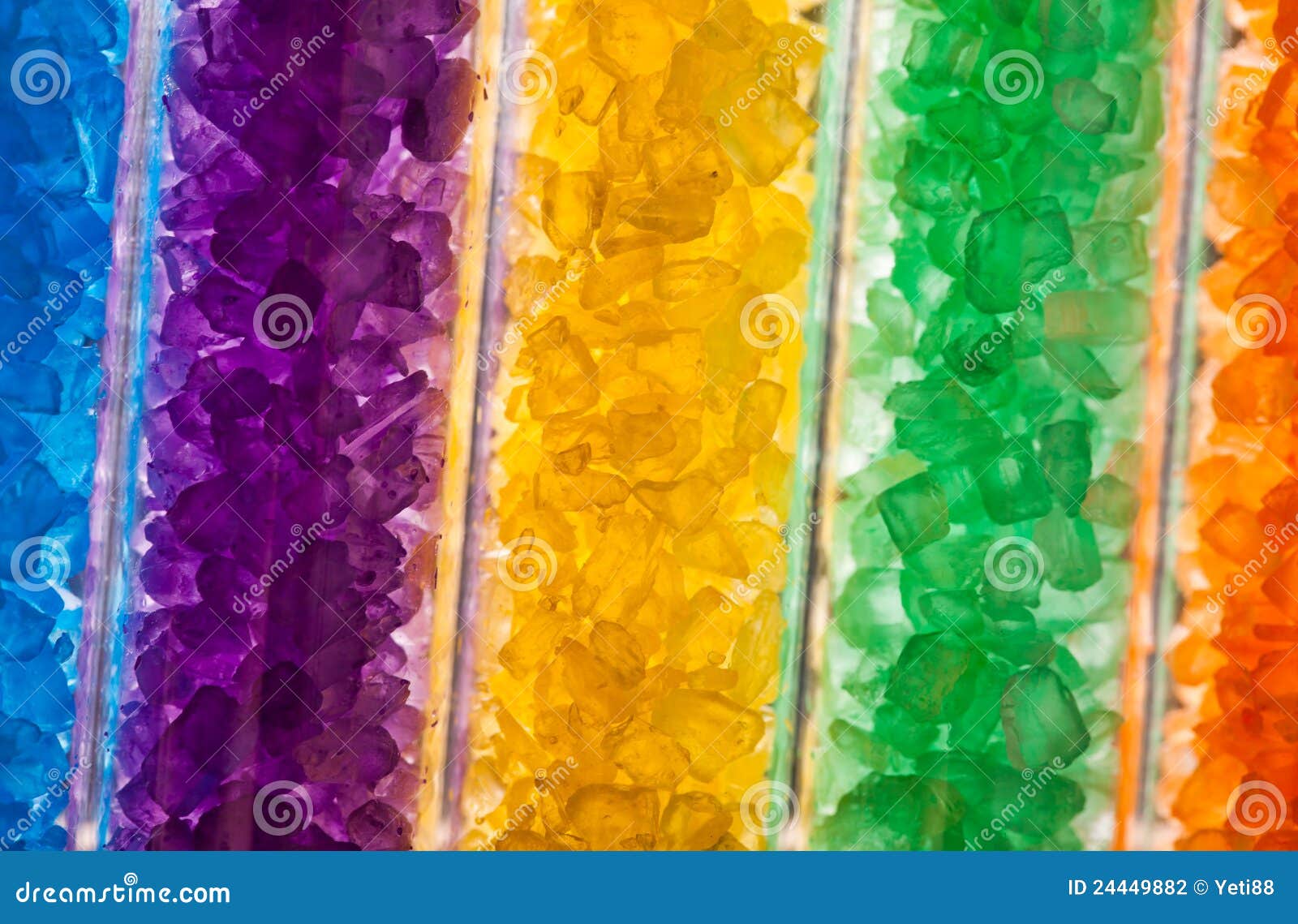 Colorful Salt Crystals in Test Tubes Stock Photo - Image of glittering ...